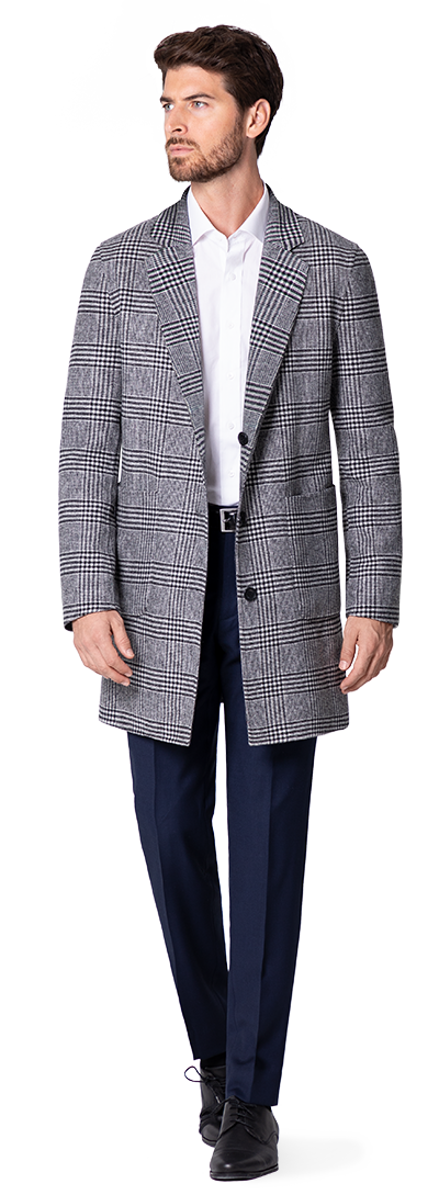 Gray Overcoat | Classic overcoats for men - Hockerty